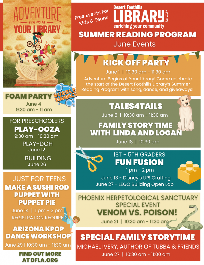 Summer Reading Program is HERE! - Desert Foothills Library